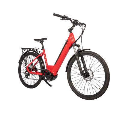 China DOMANCA Custom Red Electric Bike 36V 10.5Ah Lithium Battery 27.5 Inch for sale