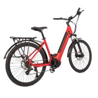 China DOMANCA Custom Red Electric Bike 36V 10.5Ah Lithium Battery 27.5 Inch for sale