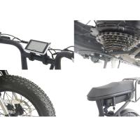 China 48V Retro Fat Bike V8 Two Seats Electric Bike Full Suspension 20 Inch E-Bike with Bafang Motor for sale