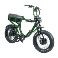 China 20 Inch Fat Tire Chopper Electric Bike 48V 20Ah Disc Brake 1000W Retro Style Beach Cruiser for sale