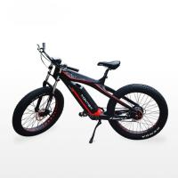 China Electric Bike 48V 750W 1000W Battery 26 Inch Fat Tire Carbon Fiber Frame Spider Dynamic Shock Absorption for sale