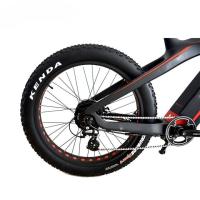 China Electric Bike 48V 750W 1000W Battery 26 Inch Fat Tire Carbon Fiber Frame Spider Dynamic Shock Absorption for sale