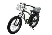 China 750W Electric Fat Tire Beach Cruiser Bike 48V 13Ah Lithium Battery 20 Inch Aluminum Alloy Frame for sale