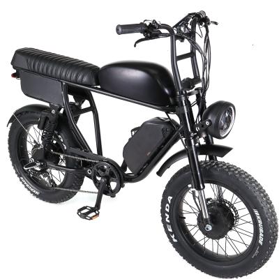 China 1000W Full Suspension Electric Fat Bike 20x4.0 Tires 48V 12.8Ah Lithium Battery for sale