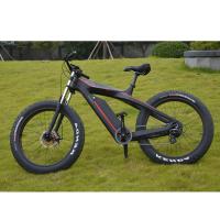 China 48V 750W Bafang Rear Hub Motor Electric Mountain Bike 26 Inch Carbon Fiber Frame for sale