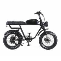 China 750W Full Suspension Electric Fat Bike 48V 21Ah Retro Vintage E-Bicycle 60km Range for sale