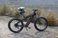 China Carbon Fiber Enduro Electric Mountain Bike 750W Motor 48V 13Ah Battery Disc Brake for sale
