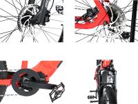 China Domanca OEM City Electric Bike 48V 1000W Dual Motor 20 Inch Fat Tire Adult E Bicycle for sale
