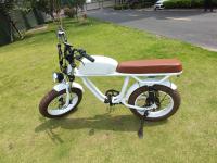 China Vintage Moto Style Electric Bike 20 Inch Fat Tire Ebike 1000W Motor 48V 17.5Ah Battery for sale