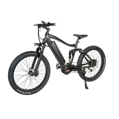 China 2024 Custom Mid Drive Electric Mountain Bike 48V 750W Bafang Motor 26x4.0 Fat Tire for sale