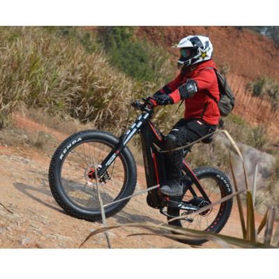 China Carbon Fiber Enduro Ebike 26x4.0 Fat Tire Bafang 750W Motor 48V 13Ah Battery for sale