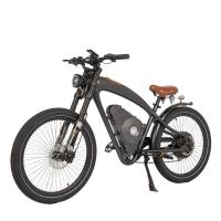 China Customized Moto Bicycle Beach Cruiser 2024 48V 15Ah Lithium Battery 750W Brushless Motor for sale