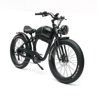China DOMANCA 750W Brushless Motor 48V 20Ah Integrated Battery Vintage 26x4.0 Fat Tire Electric Bike for sale