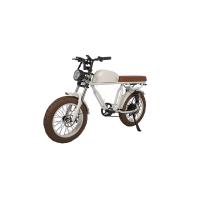 China DOMANCA Vintage Moto Style Electric Bike 1000W Motor 48V 17.5Ah Battery 7 Speed Fat Tire Ebike for sale