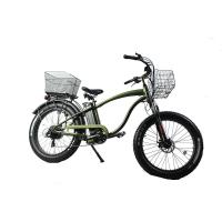 China Electric Beach Cruiser Bike 750W Hub Motor 48V 13Ah Lithium Battery Fat Tire 7 Speed for sale