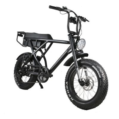China DOMANCA 48V 20Ah Full Suspension Electric Hybrid Bike 20 Inch Rear Hub Motor Beach Cruiser for sale