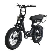 China 48V 750W Electric Motorcycle Bicycle 7 Speed Fat Tire Cruiser Beach Bike 17.5Ah for sale