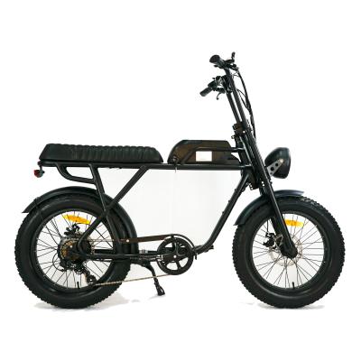 China Domanca Retro Electric Bike 20 Inch 48V 16Ah Lithium Battery 7 Speed Beach Cruiser for sale