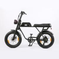 China 48V 1000W Full Suspension Electric Retro Cruiser Bike 20 Inch 7 Speed Beach Cruiser for sale