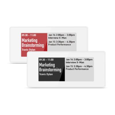 China Red Black Meeting Room Schedule Display Conference Room Booking Display for sale