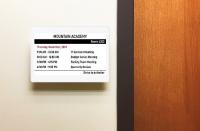 China Red Black Meeting Room Schedule Display Conference Room Booking Display for sale