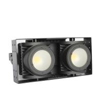 China 2x100W Outdoor Led Blinder Light White / Warm Color One by One Joint and Matching led Blinder Audience Light for sale