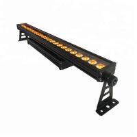 China Building LED Effect Light Led Wall Washer Light Bar 24pcs 18w 15w RGBWA+UV 6-In-1 for sale