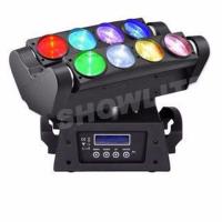 China Eight Eyes Mini Spider Led Moving Head Light 12W RGBW Stage Sharpy Light led bar light DJ Bean color for sale