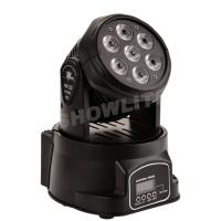 China 7x10w Wash Small Moving Head Light 9/14CH Channel led RGBW Wash Par Can Moving Head for sale