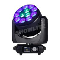 China 12x40 W Rgbw LED Moving Head Light 4 In1 Zoom Wash Moving Head For Cocnert Effect for sale