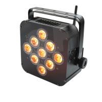 China APP Wireless Wifi Control Adj Battery Powered Uplights , 9*15w  Rgbw Led Par Can for sale