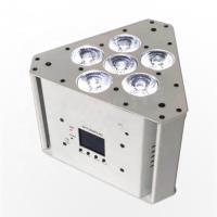 China Battery Powered Led Par Cans , Smart 6x18w Rgbwa Uv 6 In 1 Wireless Led Stage Lights Moblie Phone APP Control for sale