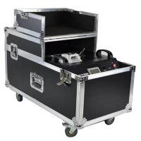 China DMX Ccontrol 3000W Low Lying Double Pipe Weeding Party Stage Ground Smoke Fog Machine for sale
