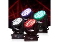China Lyre Led 36*10W RGBW 4IN1 RGBWA+UV 6IN1 Zoom Rainbow Effect Led Moving Wash  Light DJ Night Club Light DMX512 Control for sale