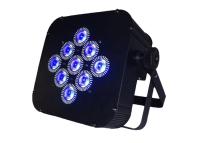 China LED Flat Par 9*18W RGBWA+UV 6in1 stage uplights dj equipment powered wireless LED stage light for sale