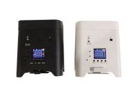 China Indoor DMX With IR Remote Control Wireless wifi for dj wedding event uplighter Charging Case 6in1 Par Light LED Uplight for sale