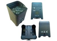 China Indoor DMX With IR Remote Control Wireless wifi for dj wedding event uplighter Charging Case 6in1 Par Light LED Uplight for sale