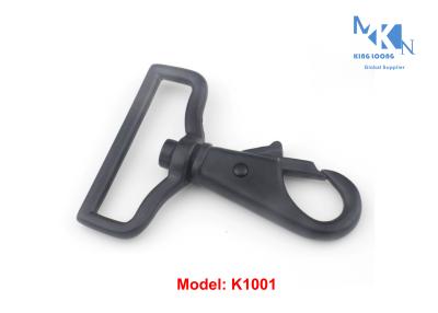 China Black Trigger Snap Hook Custom Logo , High End 38mm Swivel Clasps For Bags for sale