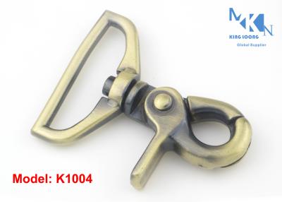 China Multi - Purpose Bag Snap Hook Brushed Antique Copper Color 38mm Size for sale