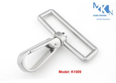China Brushed Nickle Color Bag Snap Hook 51mm Size Zinc Alloy RustProof For Decorative for sale