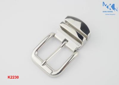 China Square Center Bar Buckle , Reversible Metal Pin Replacement Belt Buckle for sale
