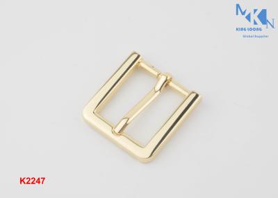 China 20mm Heal Bar Brass Belt Buckles , OEM Or ODM Center Bar Roller Buckle for sale