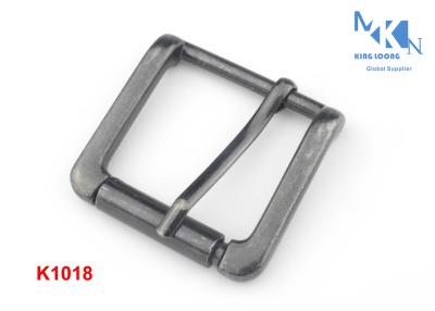 China Nickle Color Metal Belt Buckle 38mm Size Polished With Plating Custom Logo for sale
