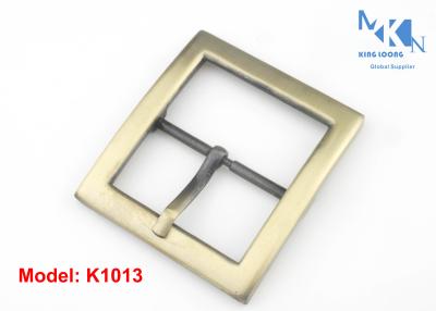 China Square Simple Belt Buckles , Replacement Belt Buckle Anti - Brass Color for sale
