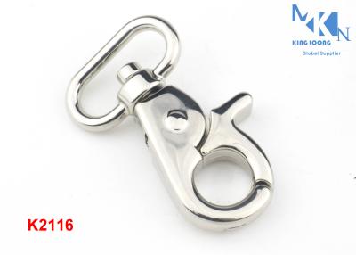 China Purse Metal Swivel Snap Hook , High Polished Swivel Clips For Handbags for sale