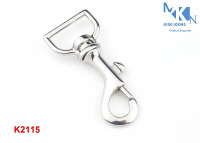 China 26.5mm Inner Size Bag Snap Hook D Ring Dog Hook Nickle Color For Purse for sale
