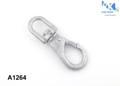 China Electroplating Dog Leash Snap Hooks / Zinc Alloy Swivel Snap Hooks for sale