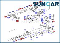 China 707-99-78730 7079978730 Arm Cylinder Seal Kit Repair Kits For Overseas Version PC750-7 PC750-6 Komatsu for sale