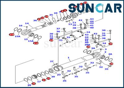 China 707-99-78730 7079978730 Arm Cylinder Seal Kit Repair Kits For Overseas Version PC750-7 PC750-6 Komatsu for sale
