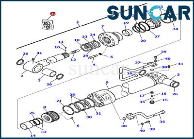China 707-99-27740 7079927740 Arm Cylinder Oil Seal Kit For 2-Piece Boom Model PC75R-2 PW75R-2 Komatsu for sale